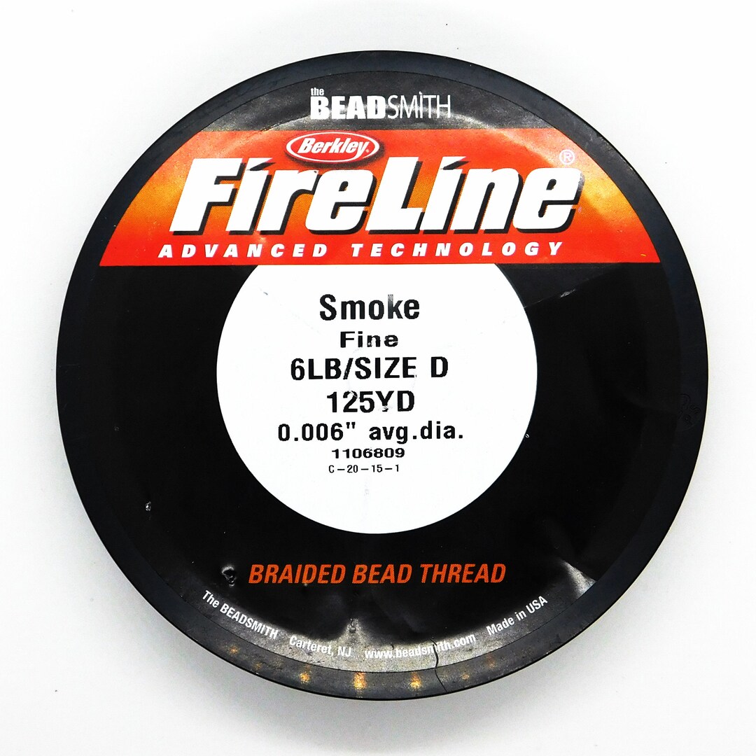 125 Yards Fireline 6lb_smoke Fireline_size D_beading_bead Thread_bead ...
