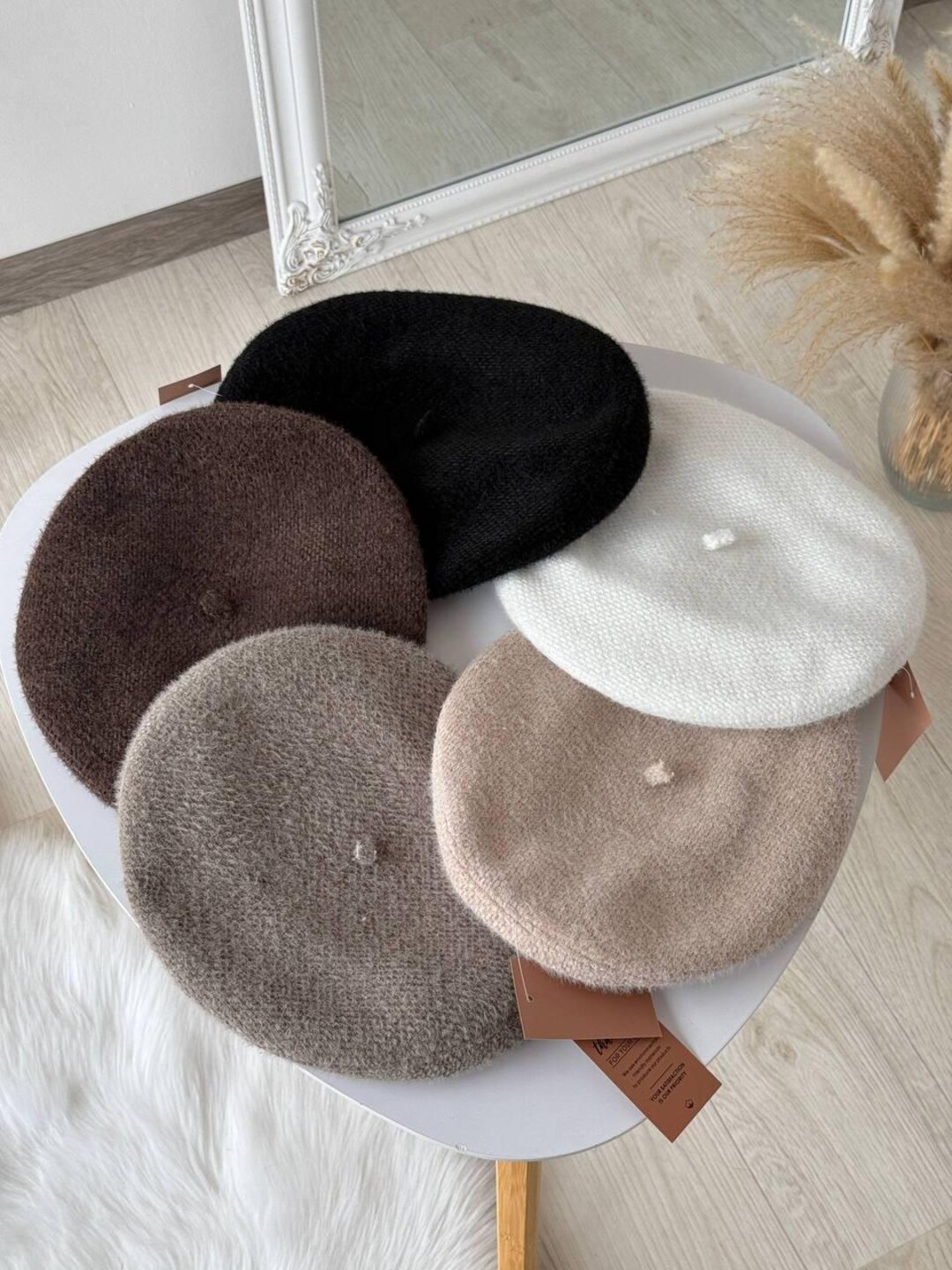 Alpaca Beret Winter, Premium Warm Beret Hat, Fleece Lined Beret ...