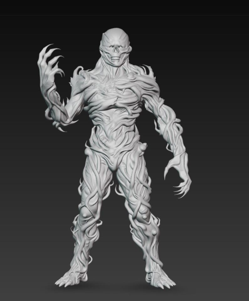 Vecna 3D Model : Stranger Things 3D Model , Vecna STL File , Series 3D ...