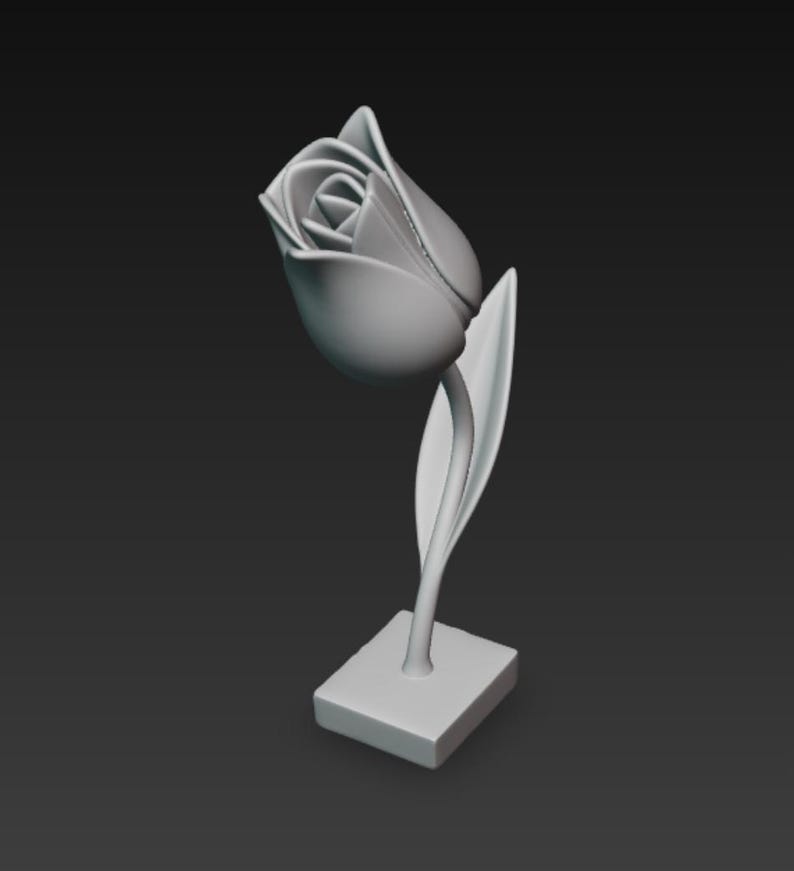 Flowers STL File : Flowers 3D Model Bundle , Tulip STL , Flowers 3D ...