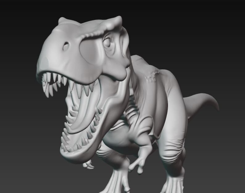 T-rex 3D Model : Trex STL File , High Quality 3D Model , Dinosaur 3D ...