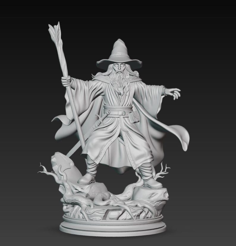 Gandalf 3D Model : Gandalf STL File , Lorf of the Rings 3D Model , Lotr ...