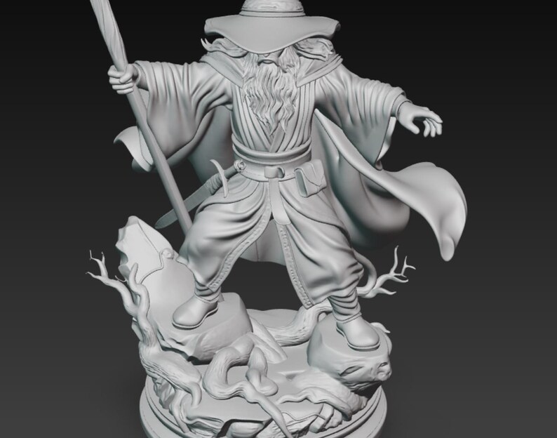 Gandalf 3D Model : Gandalf STL File , Lorf of the Rings 3D Model , Lotr ...