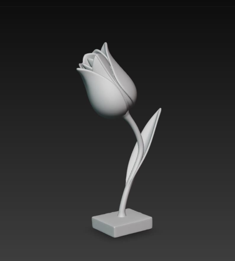 Flowers STL File : Flowers 3D Model Bundle , Tulip STL , Flowers 3D ...