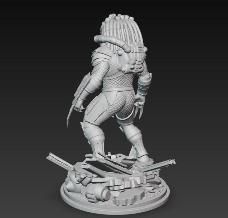 Predator 3D Model : Predator Statue STL File , Alien STL File ...