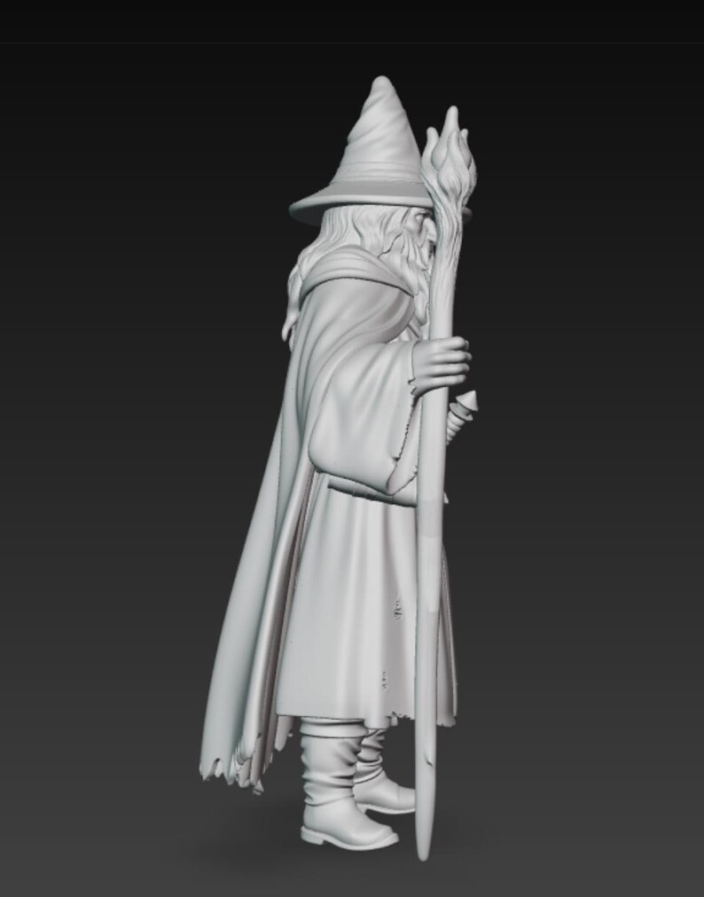 Gandalf 3D Model : Gandalf STL File , Lorf of the Rings 3D Model , Lotr ...