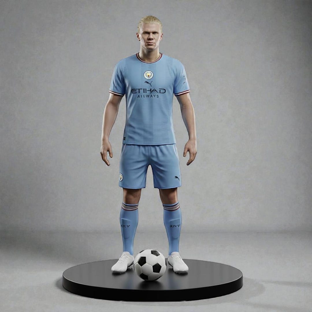 Erling Haaland 3D Model : Haaland STL File , Football 3D Model ...