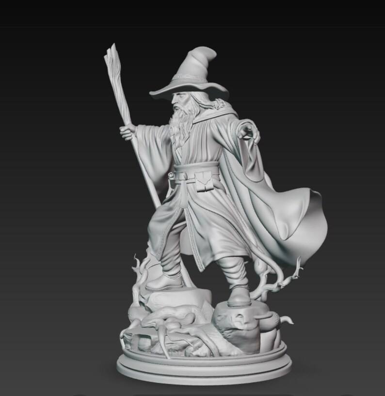 Gandalf 3D Model : Gandalf STL File , Lorf of the Rings 3D Model , Lotr ...