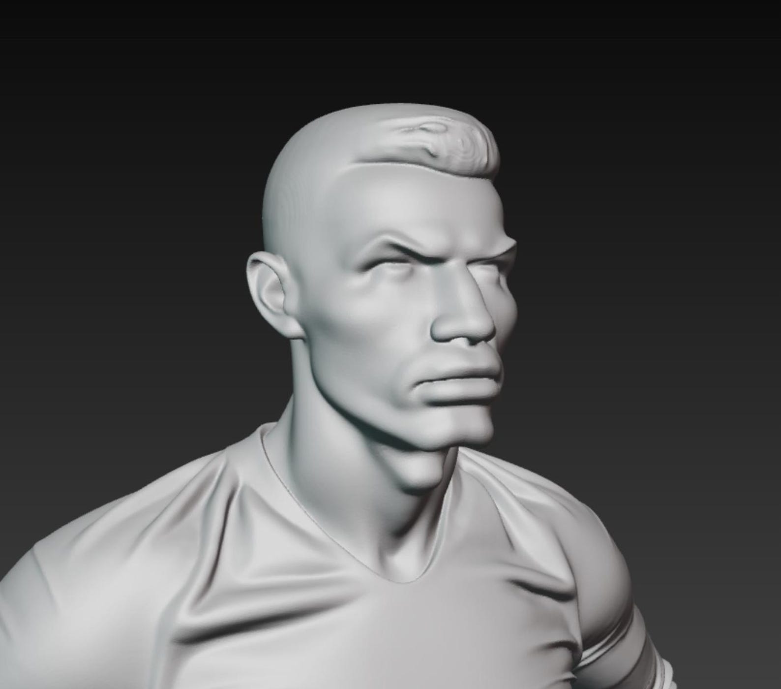Cristiano Ronaldo 3D Model : Ronaldo STL File , Football 3D Model ...