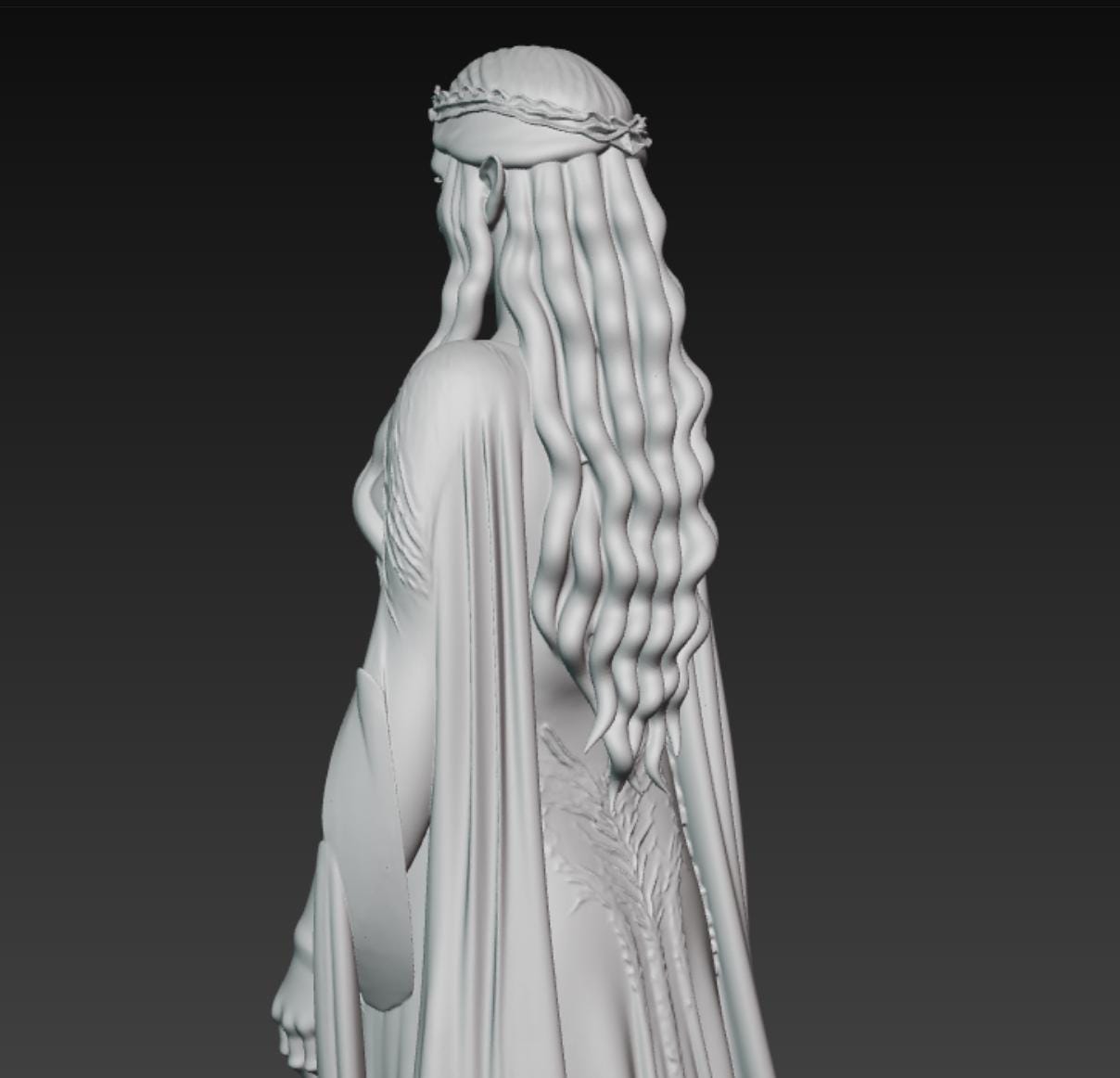 Galadriel 3D Model : Galadriel STL File , Lorf of the Rings 3D Model ...