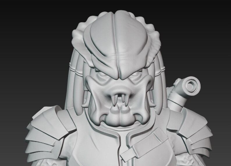 Predator 3D Model : Predator Statue STL File , Alien STL File ...