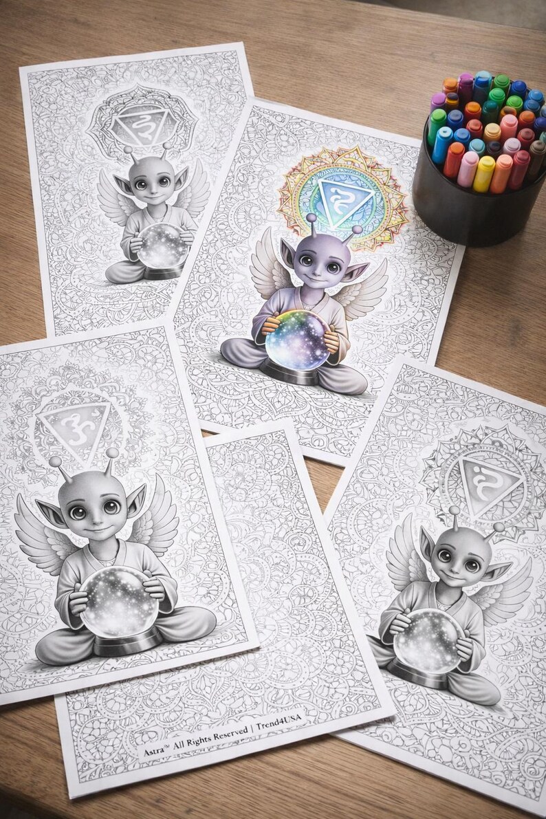 Astra™ Ritual Coloring Pages PDF | Adult Spiritual Coloring Book ...