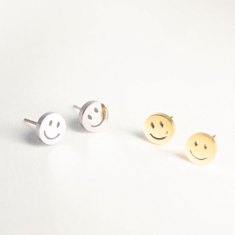 Smiley face ohrringe - Etsy.de