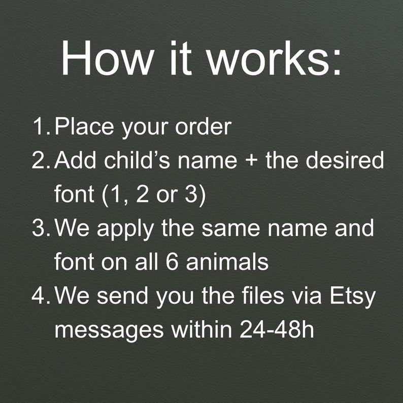 Personalized Forest Animals Nursery Wall Art • Custom Baby Name • 6 ...