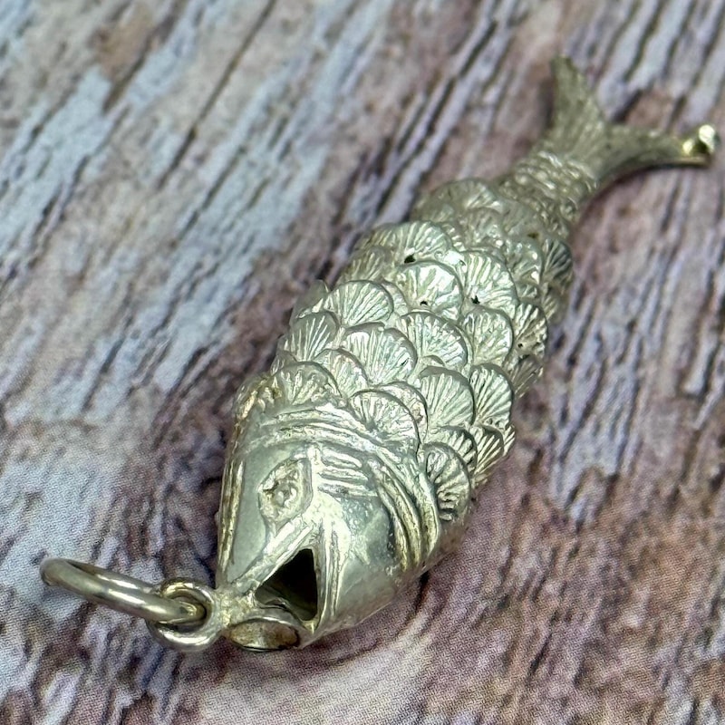 Moveable Fish Pendants - Etsy UK