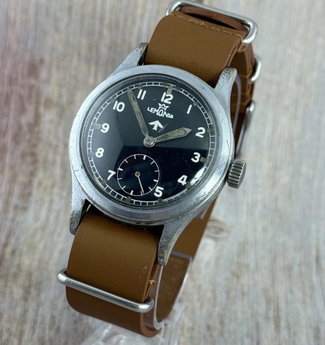 WW2 LEMANIA “dirty Dozen” Military Issue Men’s Wrist Watch World War 2 ...