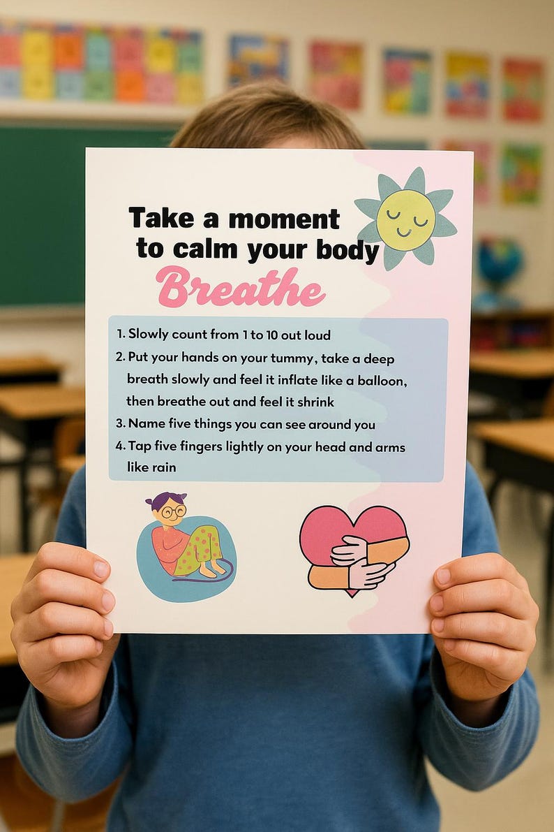 Calming Down Strategy Poster - Etsy
