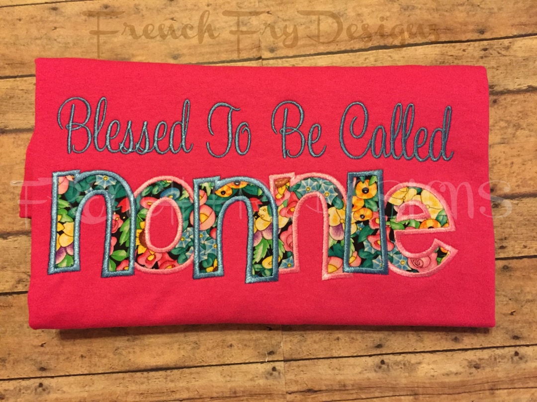 NONNIE Sweatshirt for Grandmother Customized and Personalized "blessed ...