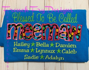 Meemaw Kids Shirt - Etsy