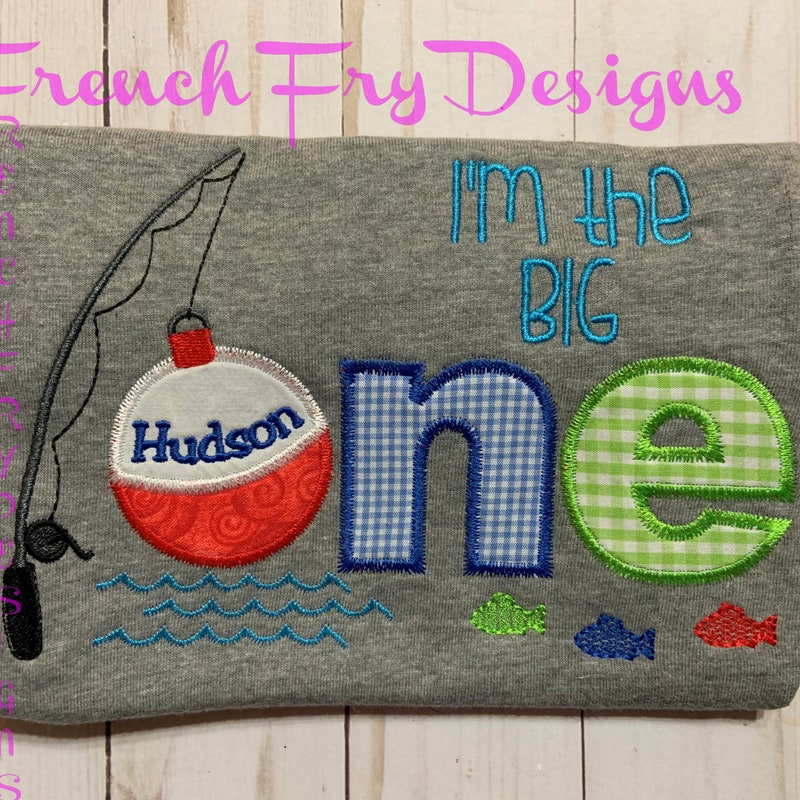 Fishing Applique - Etsy