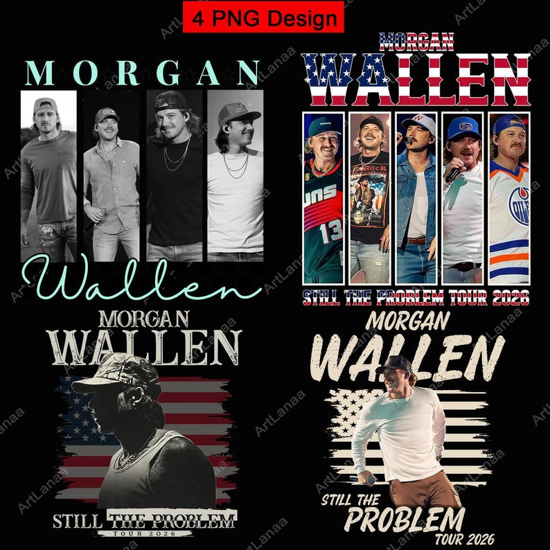 Morgan Wallen Tour 2026 T-shirt PNG File Design Ready to Print (digital ...