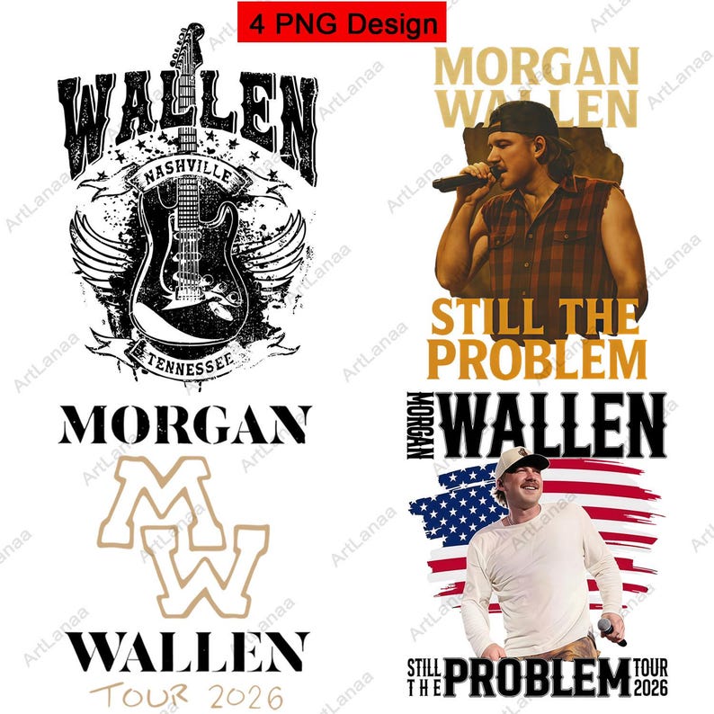 Morgan Wallen Tour 2026 T-shirt PNG File Design Ready to Print (digital ...
