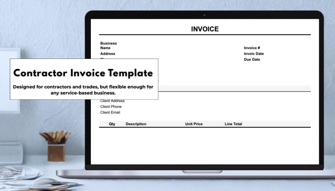 Contractor Invoice Template | Construction Invoice for Trades | Google ...