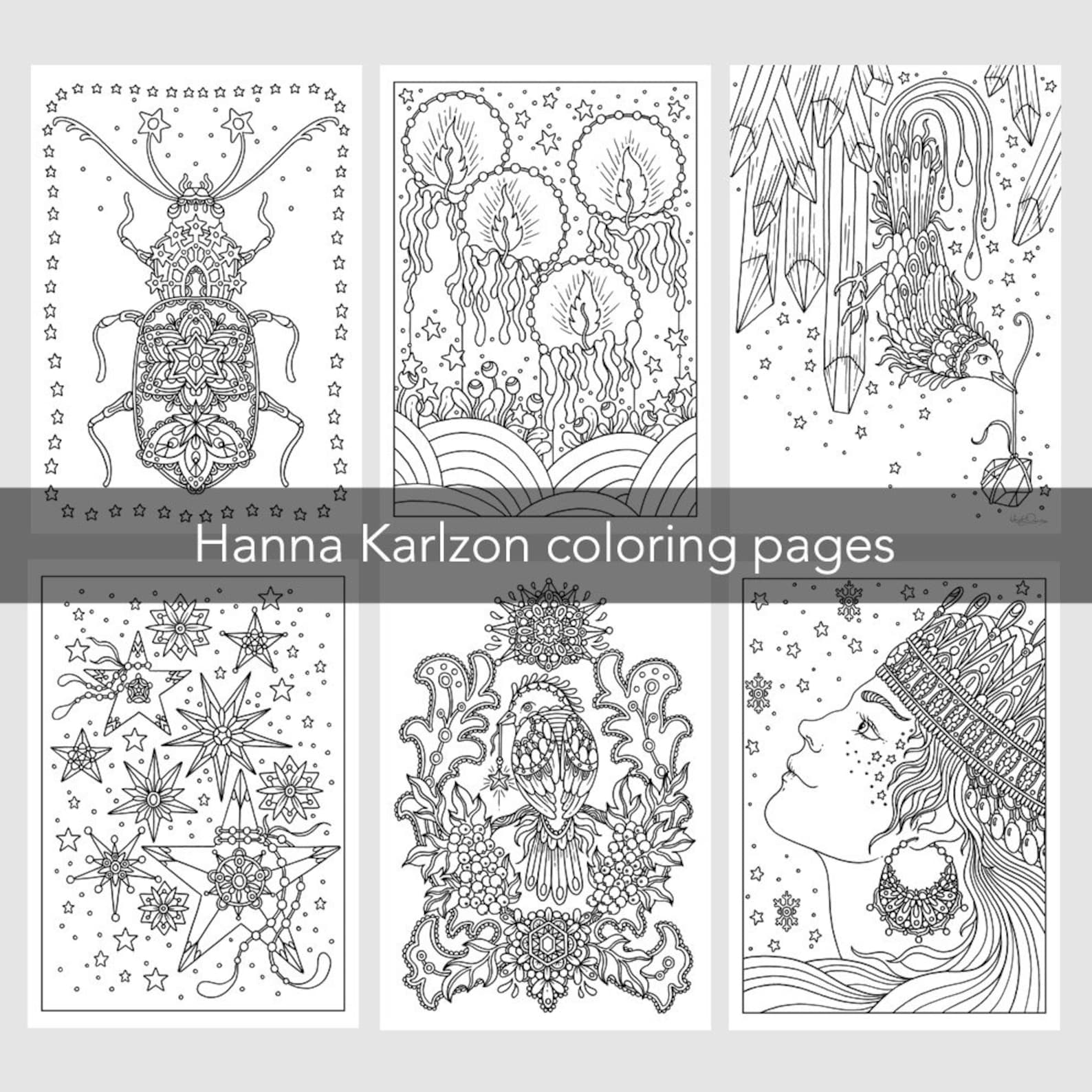 PDF Coloring Pages Winter Season 3 Set of 6 Pages - Etsy