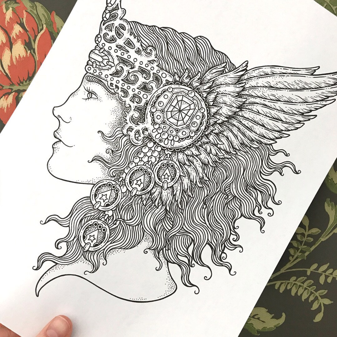 PDF Coloring Page, Fearless, 1 Page - Etsy