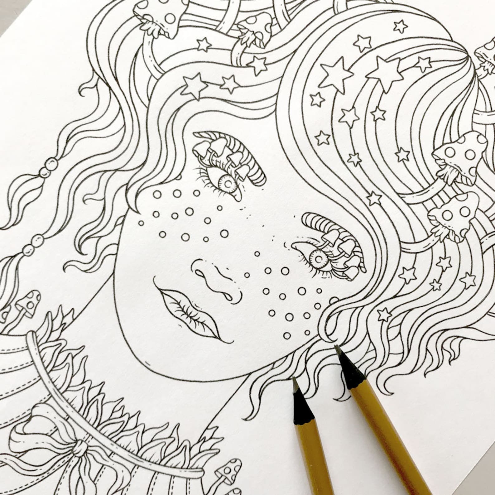 PDF Coloring Page Freckles 1 Page - Etsy