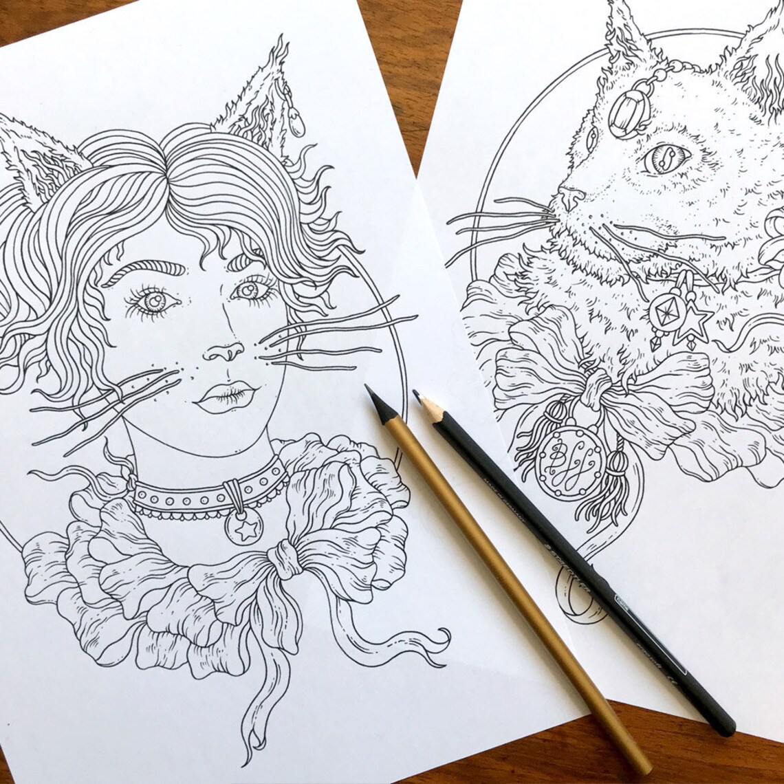 PDF Coloring Pages, BFF, Set of 2 Pages - Etsy