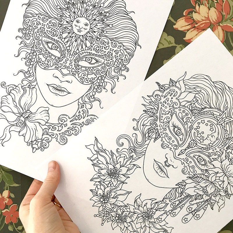 Pdf Coloring Page - Etsy