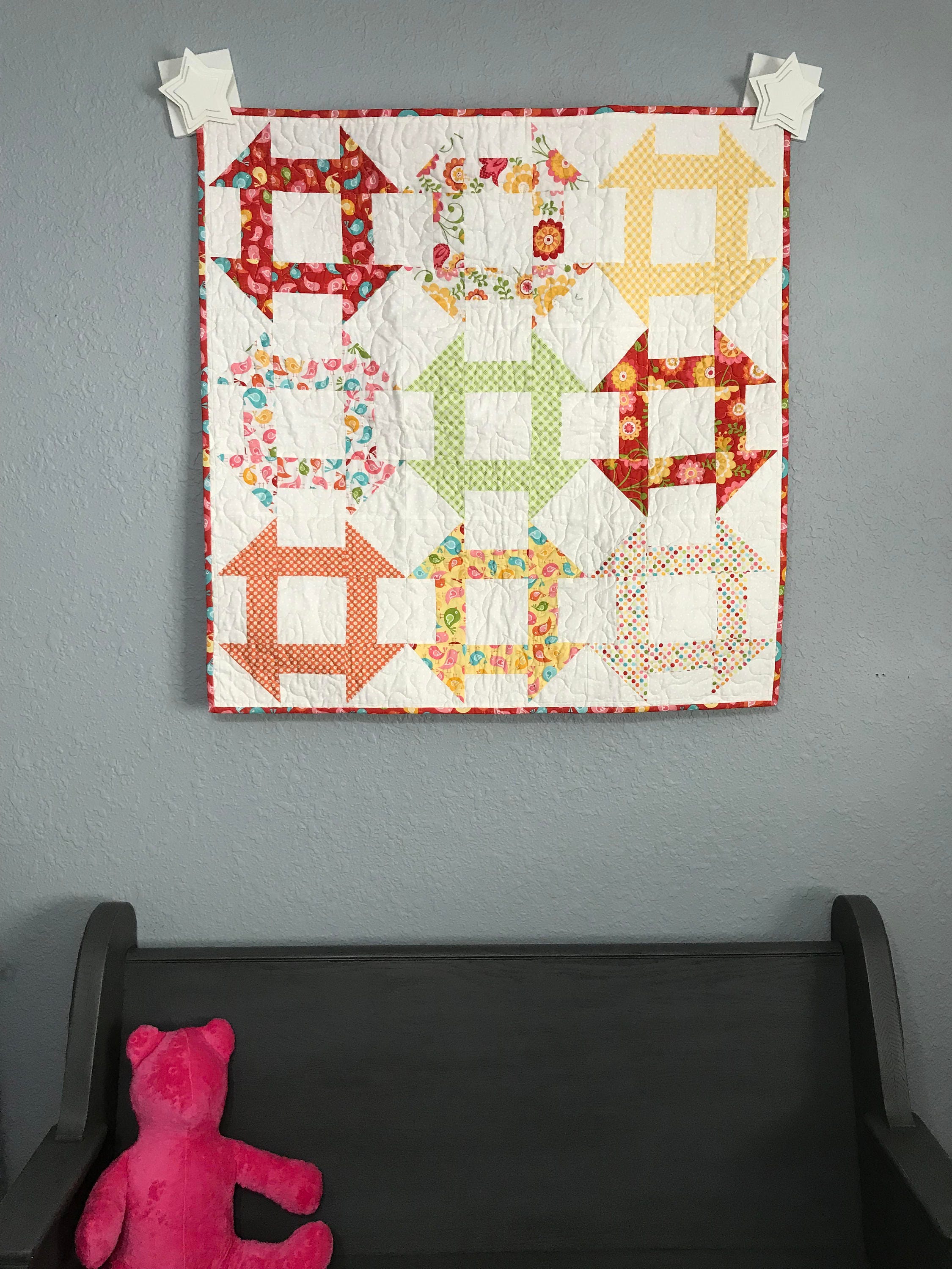 Baby Quilt Handmade Child Bright Riley Blake Hello Sunshine - Etsy