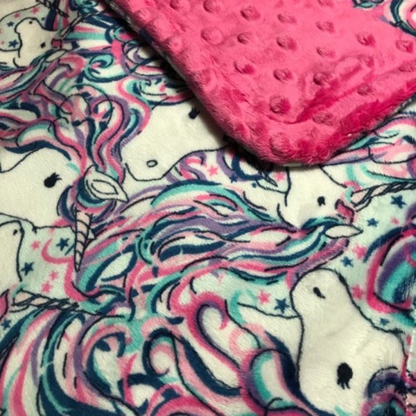 Hot Pink Minky Dot - Etsy