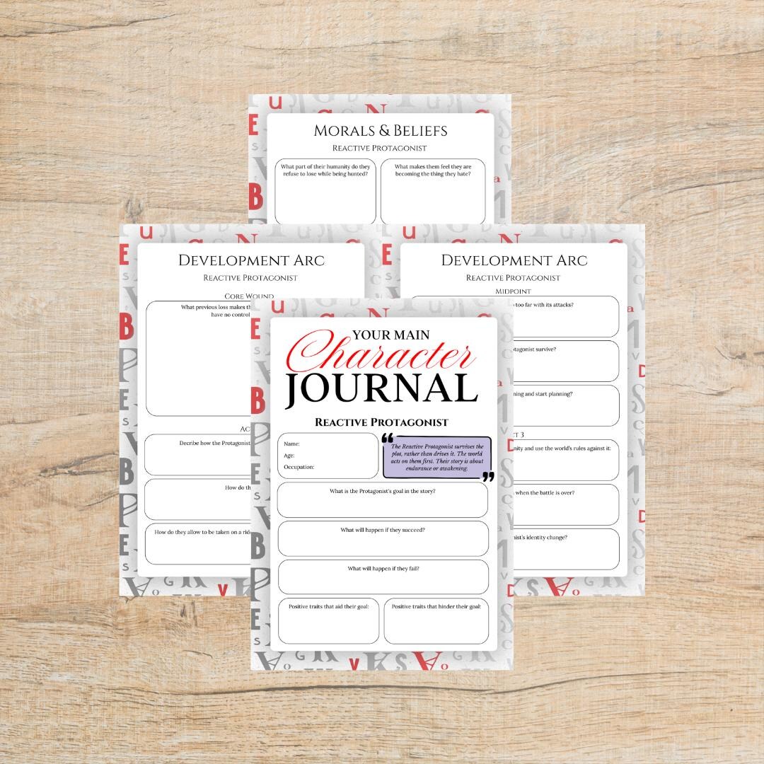 Reactive Protagonist Template (4 Pages) - Etsy