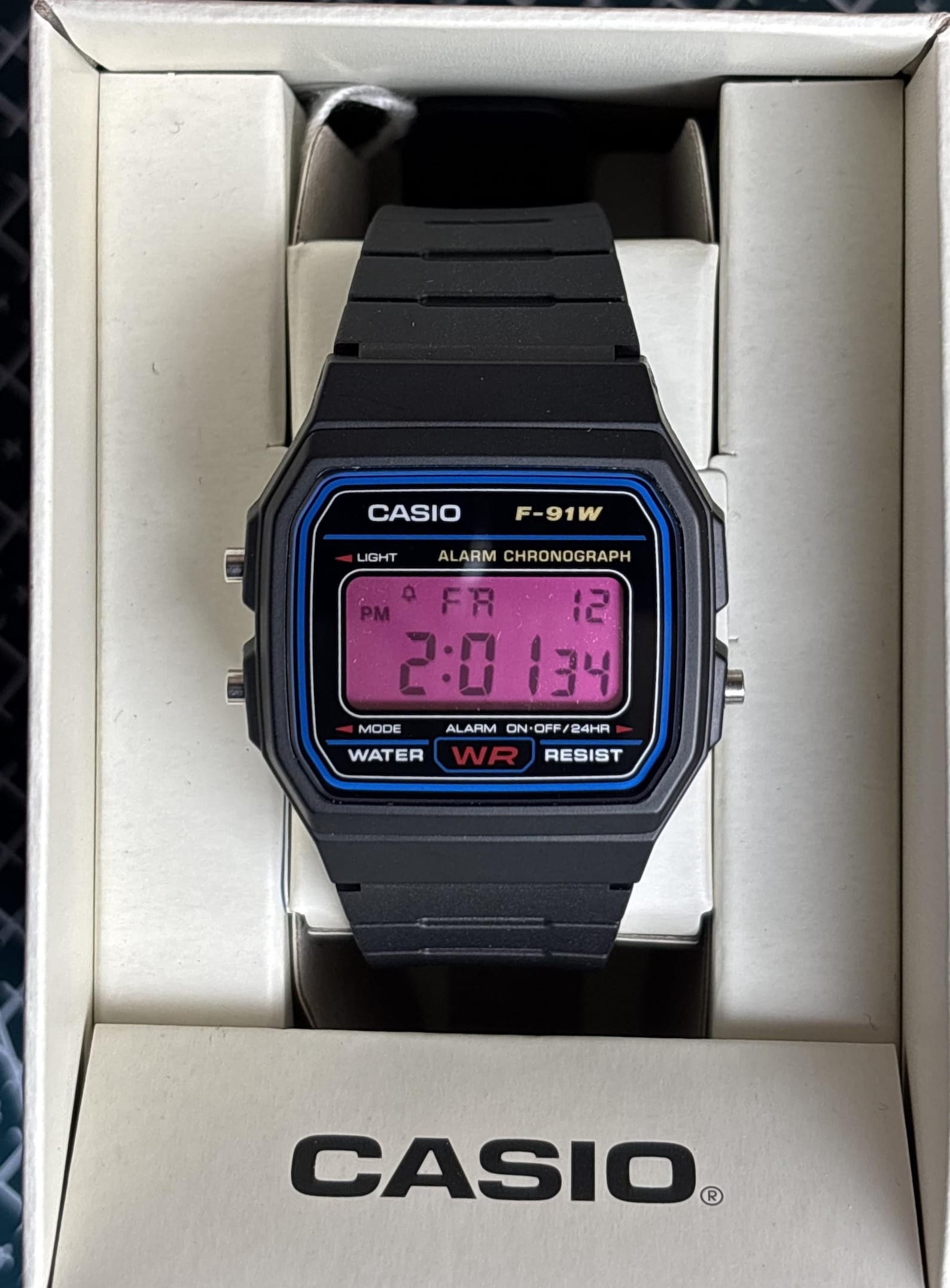 Casio F-91W Pink LCD Mod – Retro Y2K Aesthetic Digital Watch - Etsy