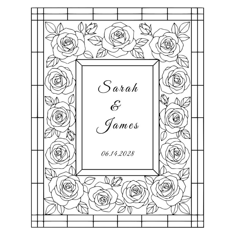 Stained Glass Wedding Sign - Etsy