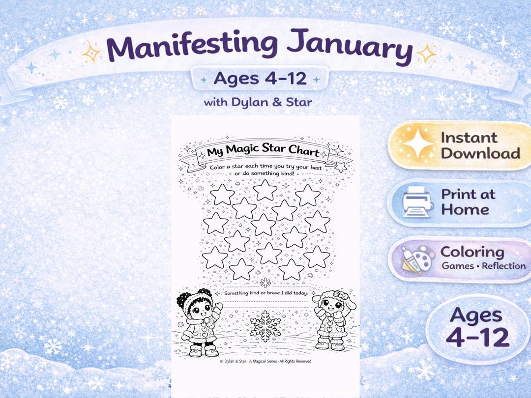 My Magic Star Chart for Kids | Ages 4–12 | Positive Behavior & Kindness ...
