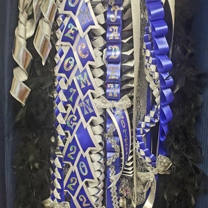 Royal Blue Double Homecoming Mum / Custom Made Double Homecoming Mum ...