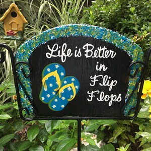 Summer Flip Flops Beach Pool Slate Welcome Sign, Hand Painted ...