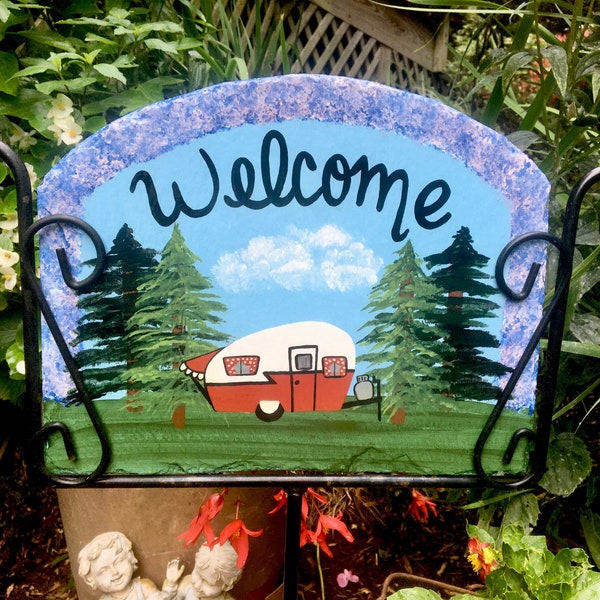 Metal Camping Sign Holder - Etsy