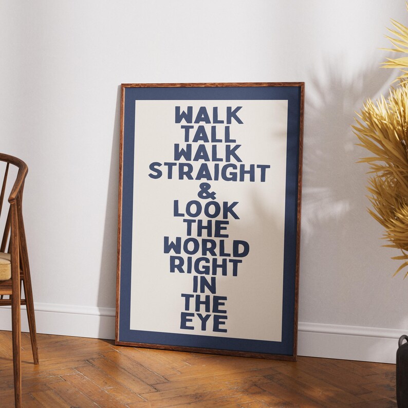 Typography Wall Art Print – Bold Quote, Minimalist Design, Dark Humour ...