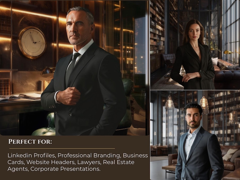 Office Backdrops Bundle | Luxury CEO Office Headshots | 30 Modern 4:5 ...