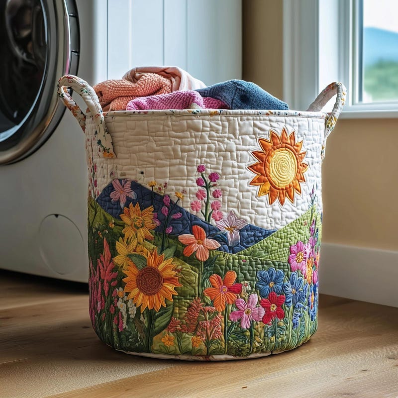 Quilted Large Baskets - Etsy