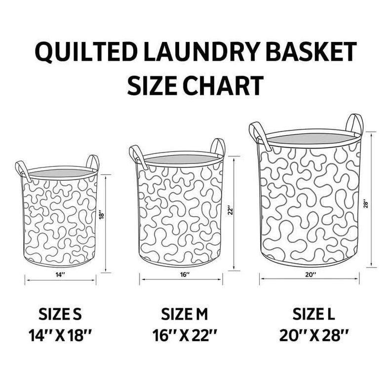 Golden Buzz Quilted Laundry Basket, Honeycomb Bee Design Hamper ...