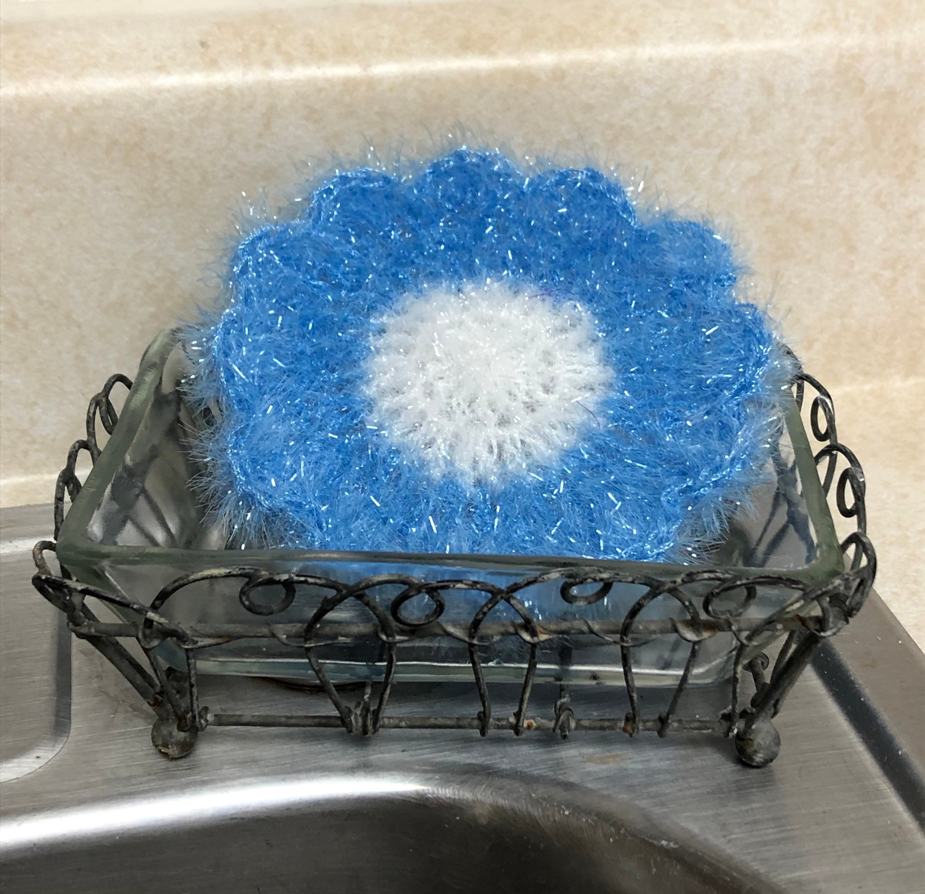 Dish Scrubbie, Flower Dish Scrubby, Pot Scrubber, Gentle Scrubbie ...
