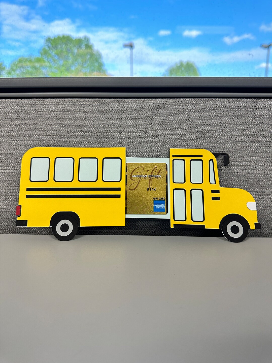 School Bus Gift Card Holder, Birthday Money Holder, Holiday Gift Holder ...