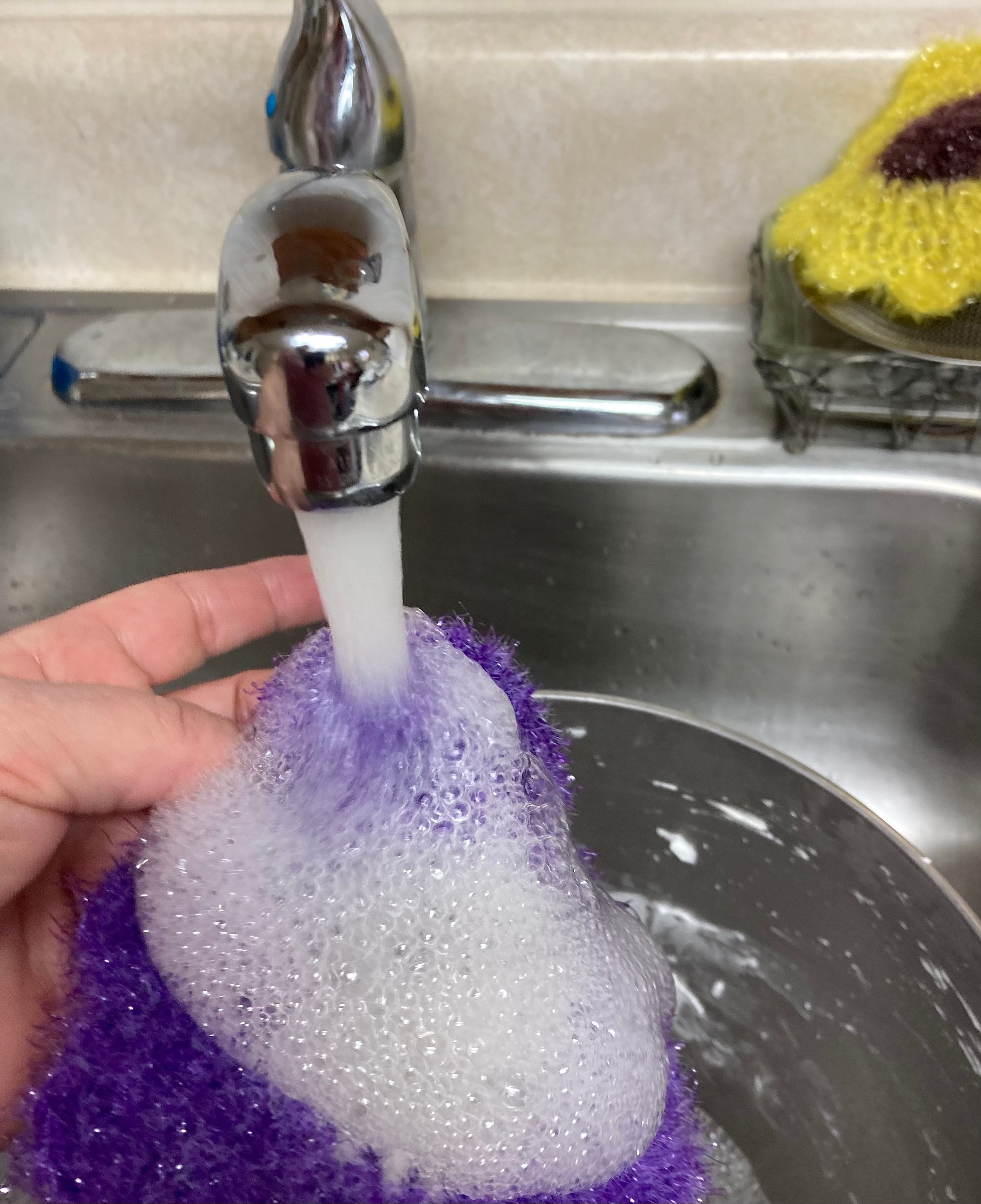 Kitchen Scrubbies, Pot Scrubber, Sunflower Scrubber, Flower Susemi ...