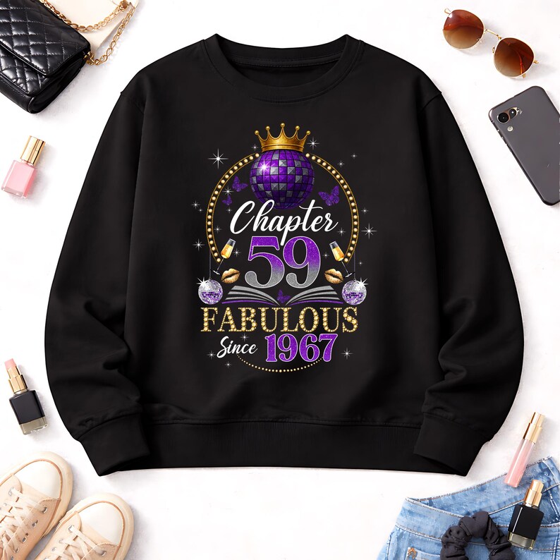 59th Birthday Gift for Women, Chapter 59 Since 1967, Diamond Birthday ...
