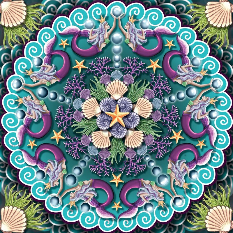 Mermaid Mandala Svg - Etsy